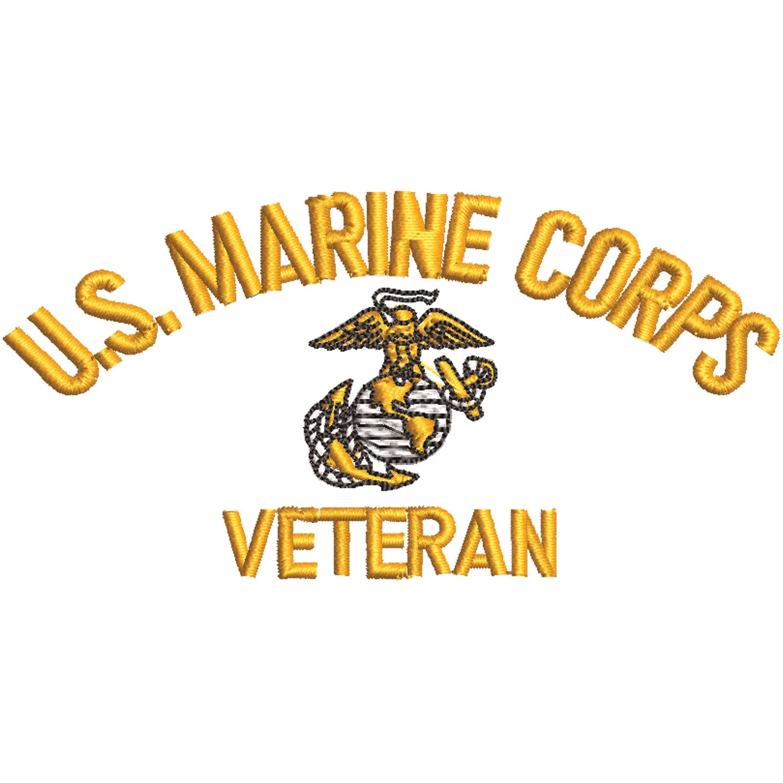Explore Premium US Marine Corps Veteran Logo Digitized Embroidery Design at e4Caps – e4Caps.com