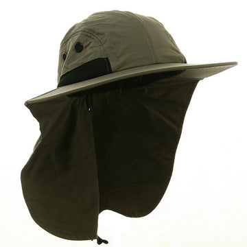 UV 4 Panel Large Bill Flap Hat | UV Block Flap Hat | e4Hats – e4Caps.com